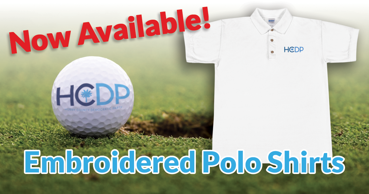 HCDP Embroidered Polo Shirt | Horry County Democratic Party