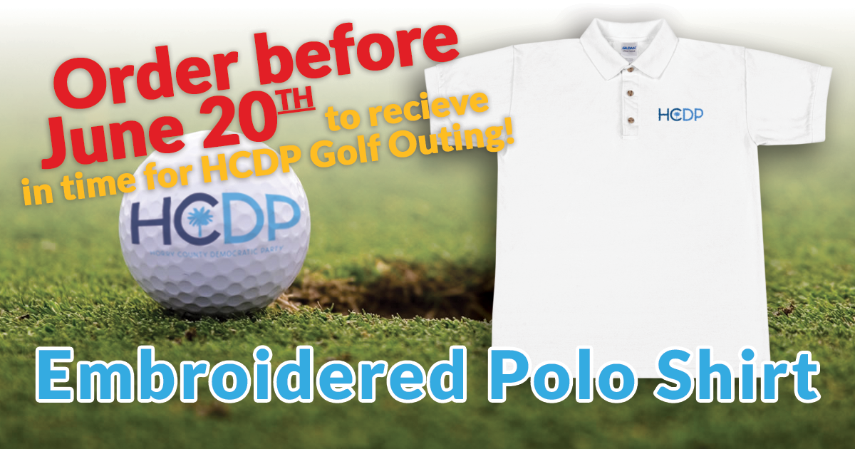 HCDP Embroidered Polo Shirt - Horry County Democratic Party